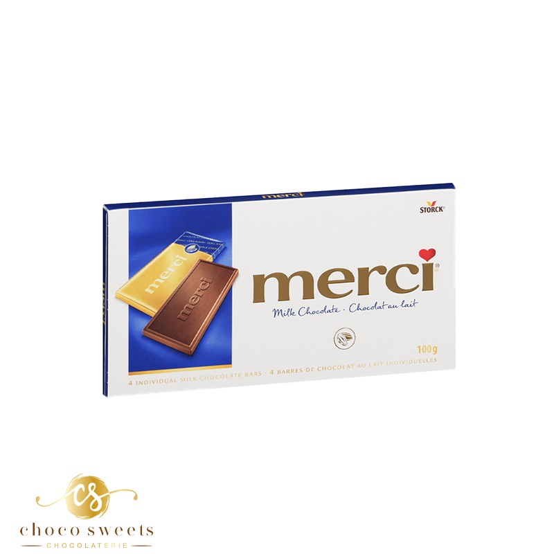 tablette chocolat merci chocolat au lait 100g | Choco sweets