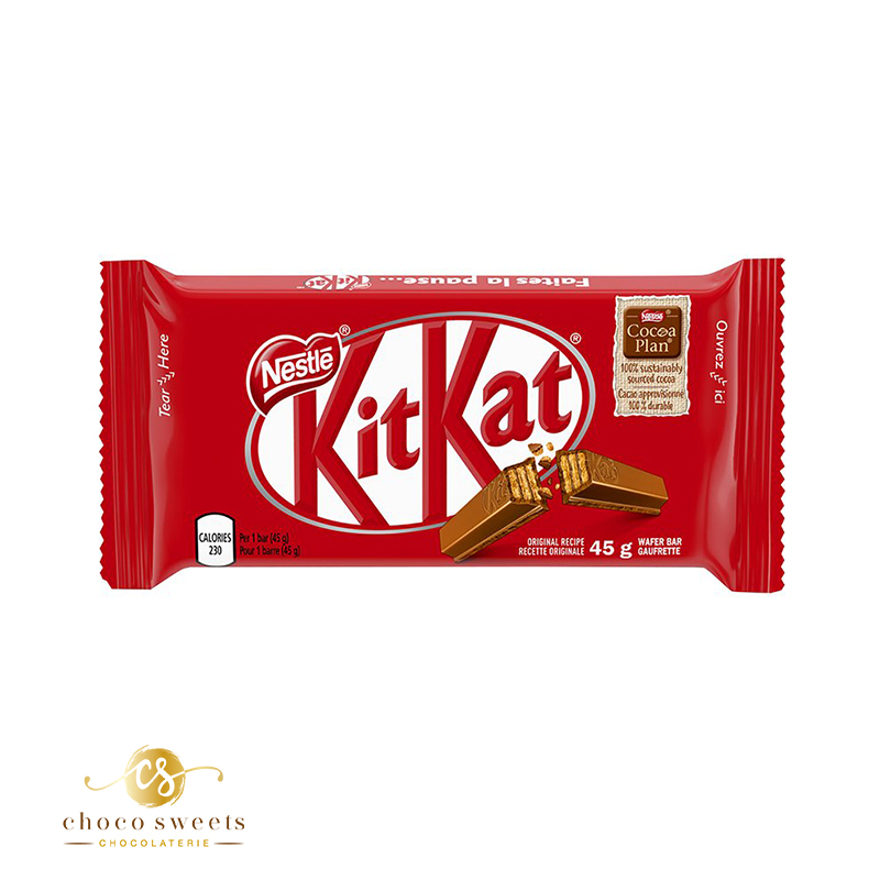 nestle kitkat 4-finger milk chocolate bar - 45g | Choco sweets